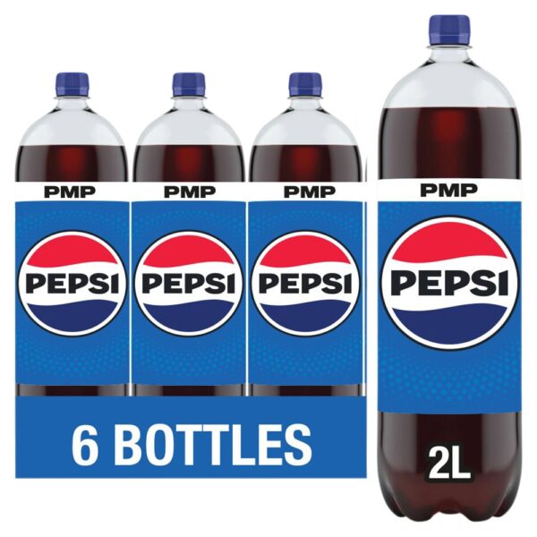 Pepsi Cola Bottle 2L 2Ltr × 6 × 1 | British Grocery
