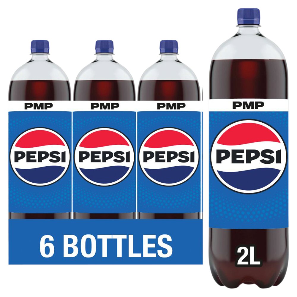 Pepsi Cola Bottle 2L 2Ltr × 6 × 1 | British Grocery