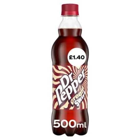 Dr Pepper Cream Swirl 500ml Bottle 500ml × 12 × 1 | British Grocery